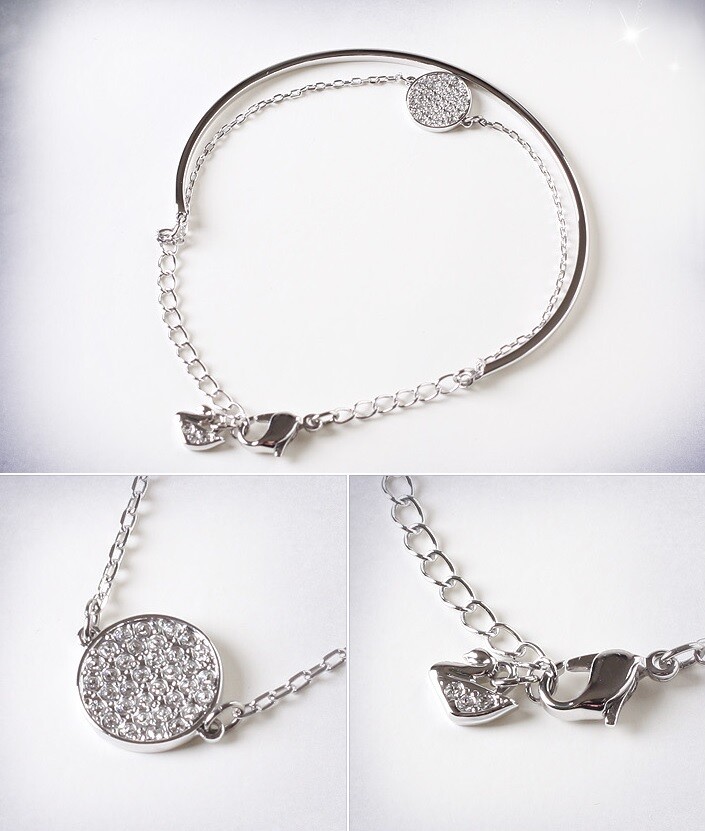 NEW Authentic SWAROVSKI Crystal Pave Bangle Bracelet 5274892 5389044 ...