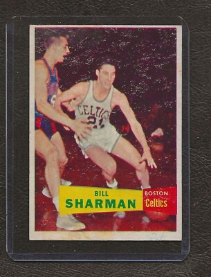 1957 Topps Basketball #5 Bill Sharman, Boston Celtics, HOF, Rookie ...