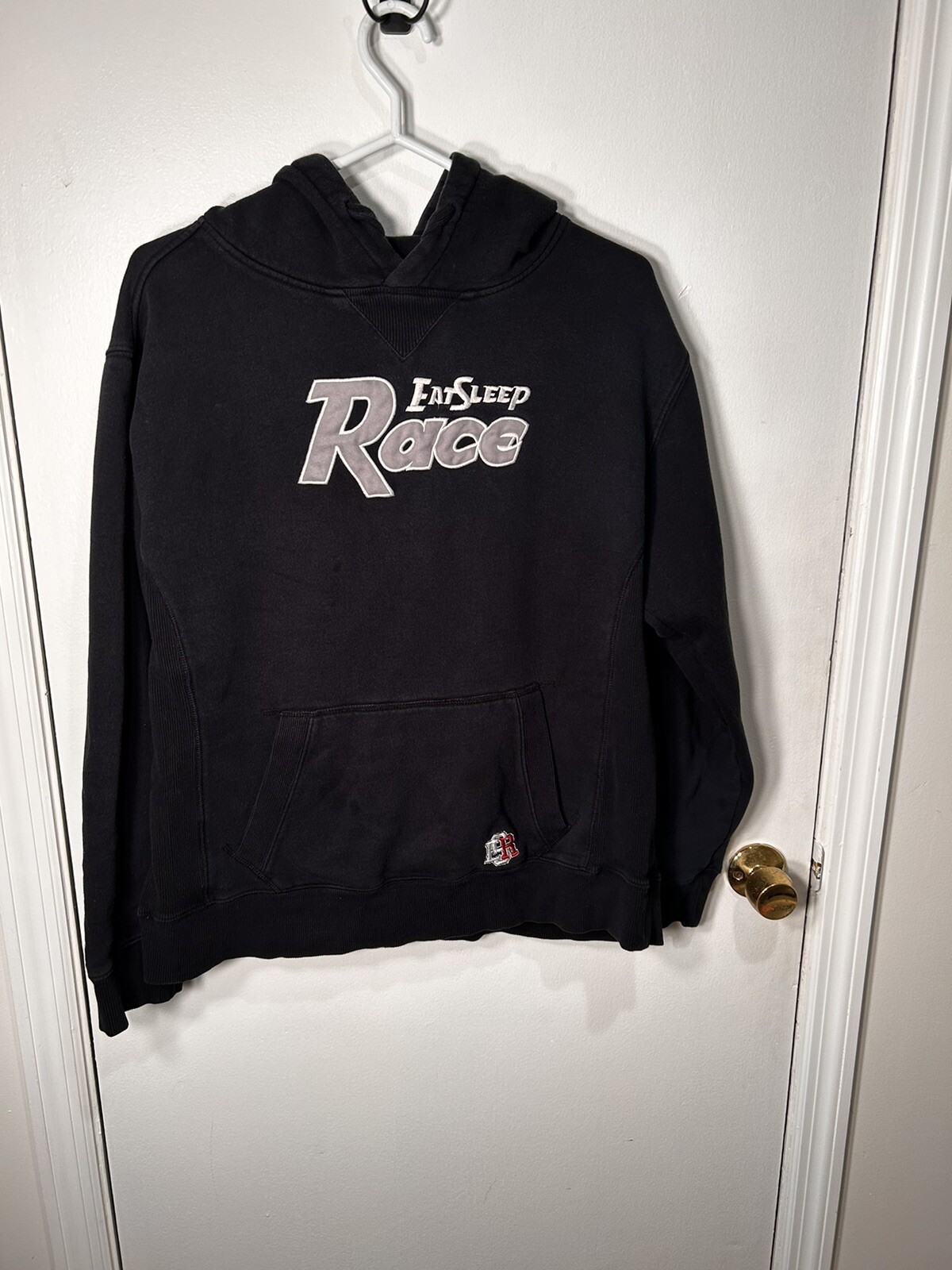 Vintage "Eat Sleep Race" Brand Motorsports Hoodie - Gem