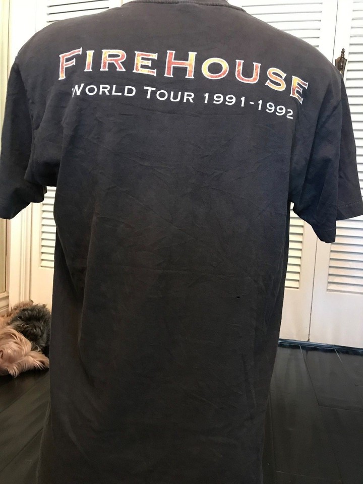 Vintage 1992 Firehouse Debut Tour Shirt Size Large Rock Metal | eBay