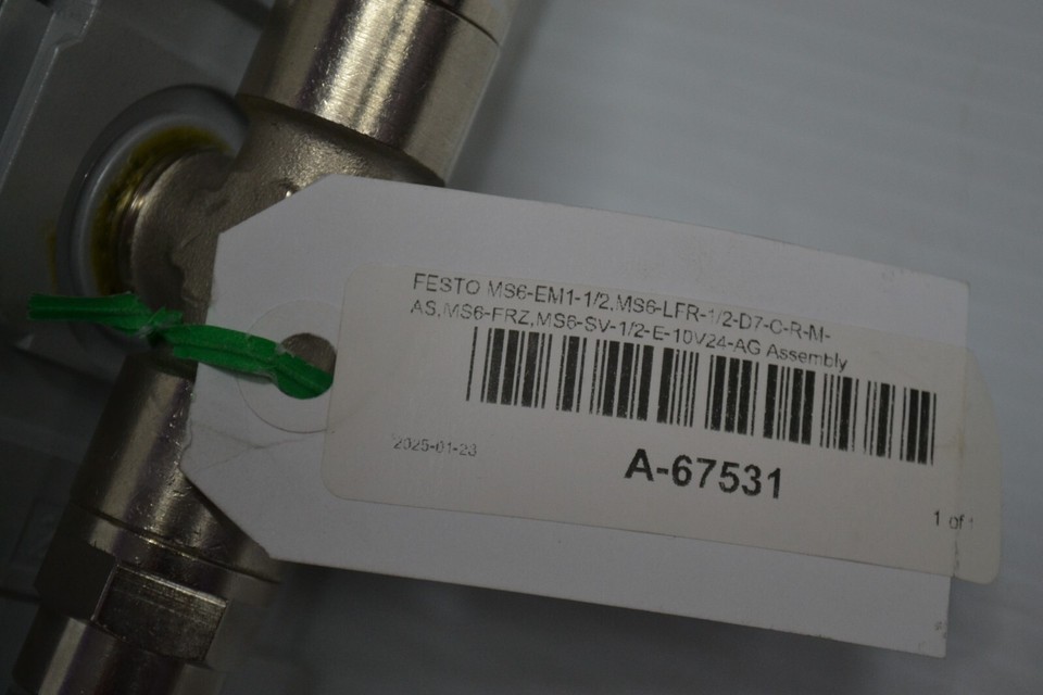 Festo MS6-EM1-1/2-S MS6-LFR-1/2-D7-C-R-V-AS MS6-FRZ MS6-SV-1/2-E10V24 ...