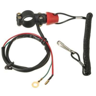 7/8" Universal ATV Motorcycle Dirt Pit Bike Engine Emergency Kill Switch Tether | eBay