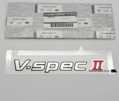 NEW OEM Nissan Skyline GTR R34 V-Spec II Emblem Badge Trunk Decal 84896 ...