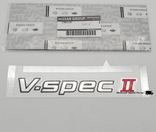 NEW OEM Nissan Skyline GTR R34 V-Spec II Emblem Badge Trunk Decal 84896 ...