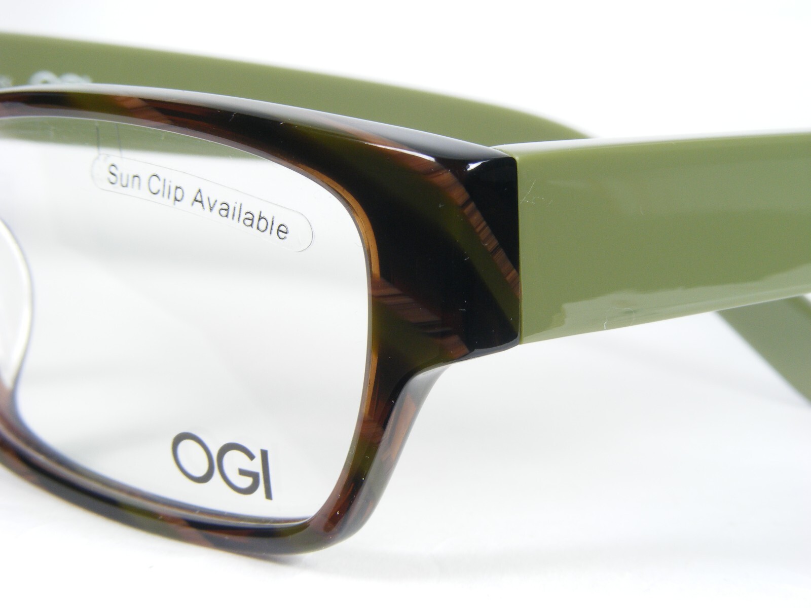 OGI EVOLUTION 3108 1407 GREEN /BROWN STRATO /OLIVE EYEGLASSES GLASSES ...