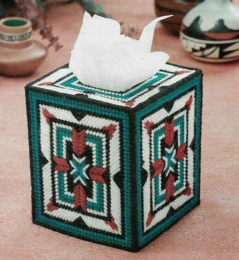 Navajo Designs For Plastic Canvas PLASTIC CANVAS NATIVE Indian Tissue