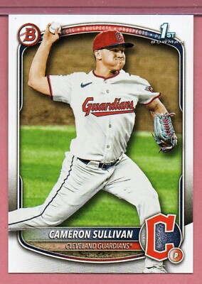 Cameron Sullivan, Cleveland Guardians, 2025 Bowman Paper Prospects, BP ...