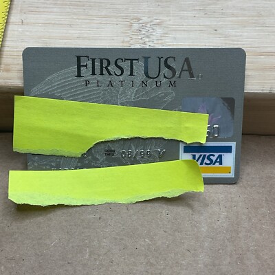 First USA Platinum Credit Card Visa Expired 1999 B113 | eBay