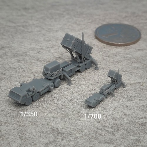 1/350/700 Resin Military Model Patriot Missile Defense System mini Tank ...