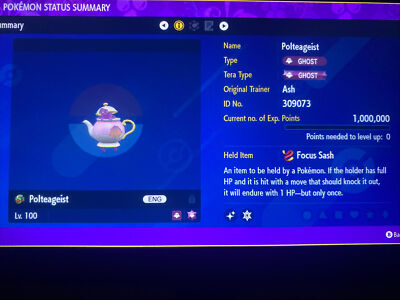 Pokemon Scarlet And Violet Shiny Polteageist 6IV Battle Ready Fast ...