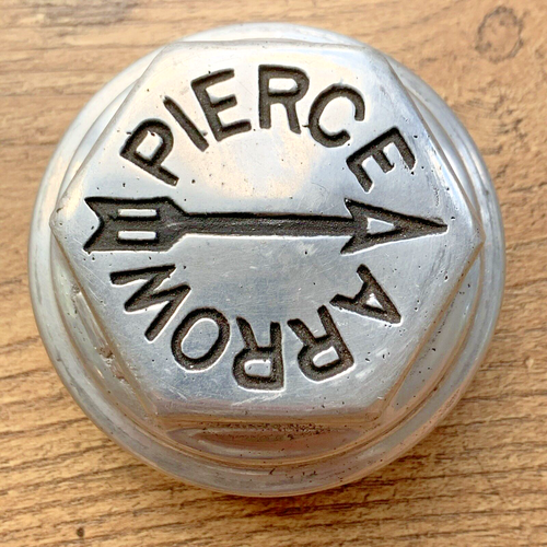 Antique Pierce Arrow Hub Nut Grease Cap Center Cover Brass Threaded ...