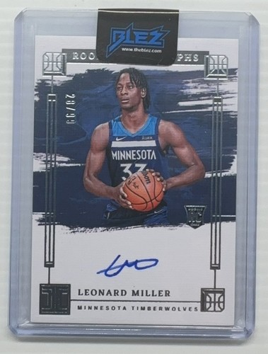 2023-24 Panini Impeccable Leonard Miller Rookie Auto #28/99 | eBay