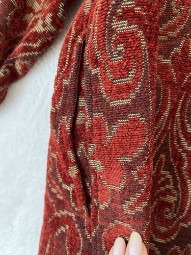 vtg 90s FLASHBACK paisley print tapestry jacket blazer PXL eastern ...
