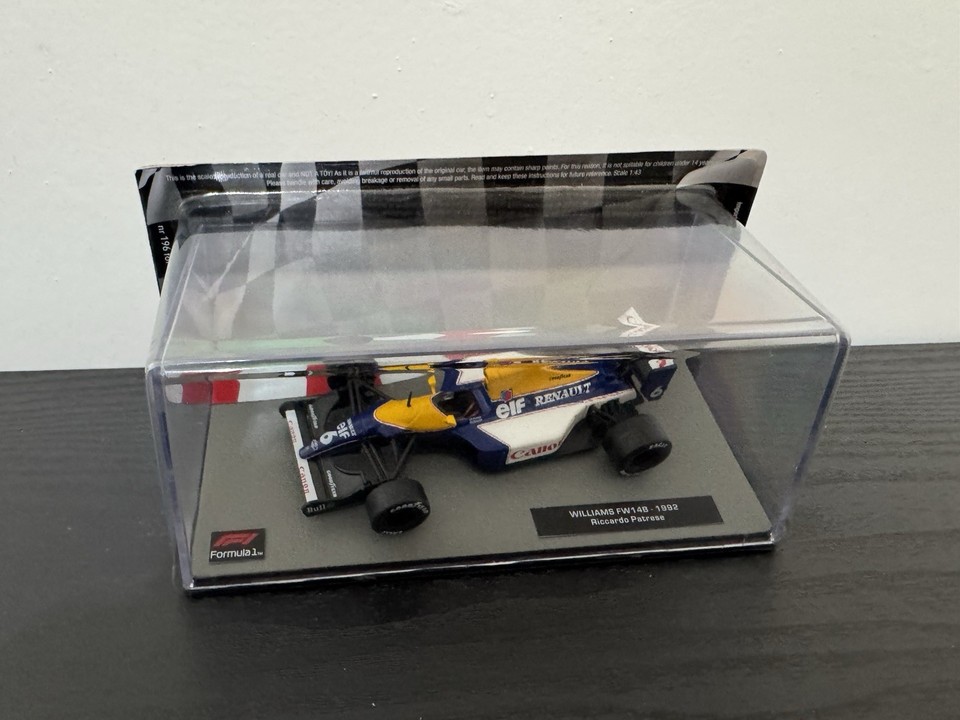 PANINI F1 Car Collection - 1/43 #196 - Riccardo Patrese - Williams ...