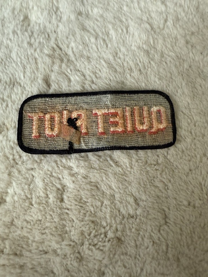 Quiet Riot 1980's Vintage Original Logo Patch Metalheads Rock & Roll ...