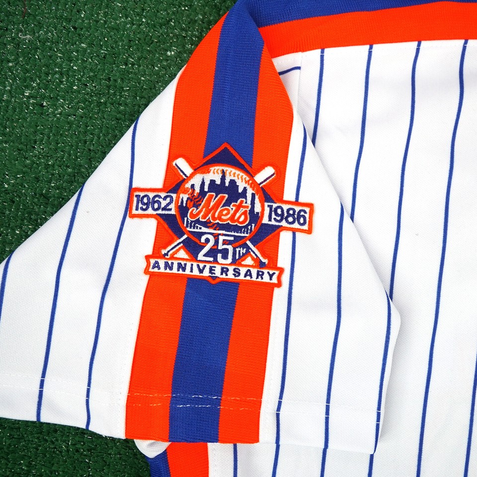 Ron Darling 1986 New York Mets Home Cooperstown Men's Jersey w/ 25th ...