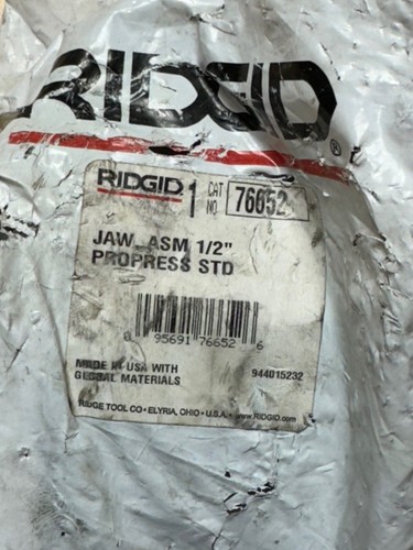 RIDGID 76652 PRESS TOOL JAW ASM 1/2" PROPRESS STD 95691766526| eBay