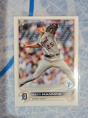 Matt Manning 2022 Topps First 1st Edition Rookie Card #31 Detroit Tigers RC | eBay
