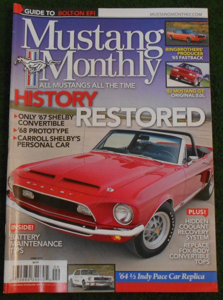 MUSTANG MONTHLY Magazine 8 Issues APR JUN AUG 2012 + AUG SEP OCT NOV ...