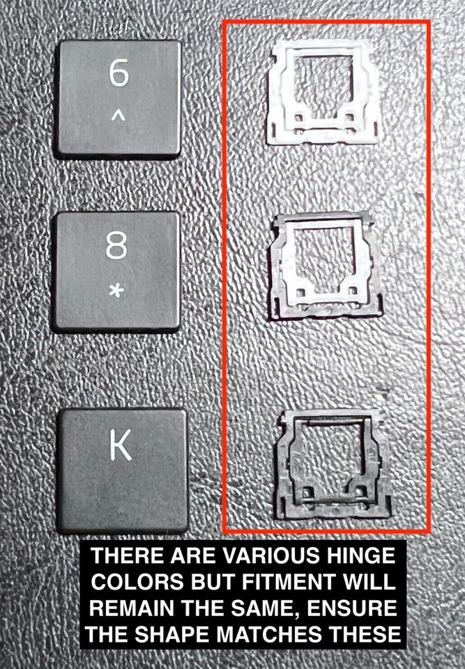 Razer Blade 15 LAPTOP KEYBOARD REPLACEMENT KEYS KEYCAPS (RZ09-0328 ...