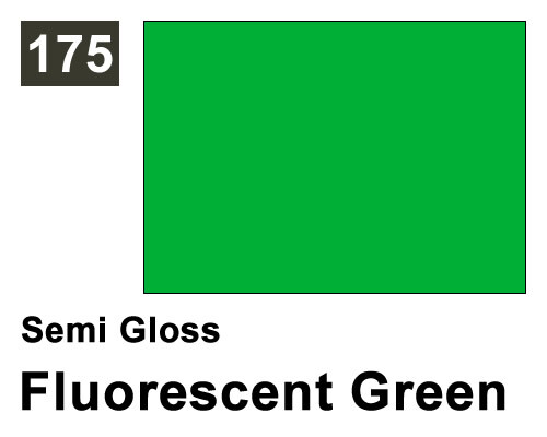 Mr.Hobby G175 Mr.Color Semi Gloss 175 Fluorescent Green (10ml) Modeling ...