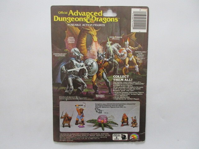 Ljn Official Advanced Dungeon & Dragons Warduke CARD ONLY | eBay