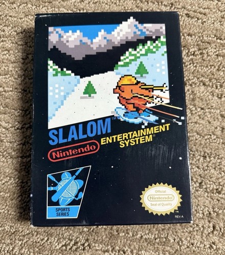 Slalom (Nintendo Entertainment System, 1986) CIB Manuel Tested Works ...