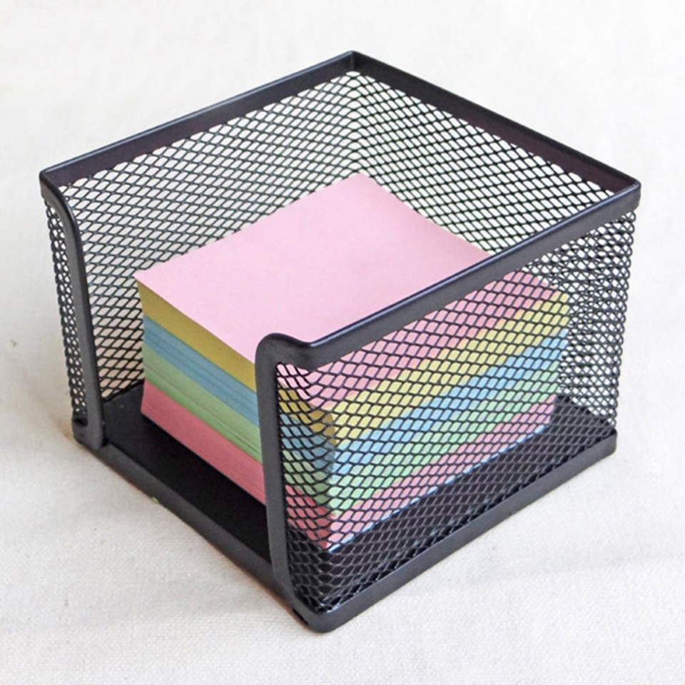 2PCS Wire Mesh Self-Stick Note Storage Racks Note Holders Desktop Note ...