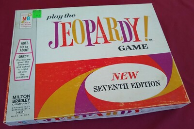 Vintage 1970 Jeopardy Game - Seventh Edition by Milton Bradley Made in ...
