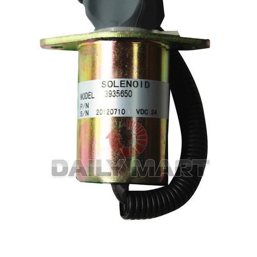 NEW Cummins 3935650 Flameout Diesel Fuel Shut Down Stop Solenoid 24V | eBay