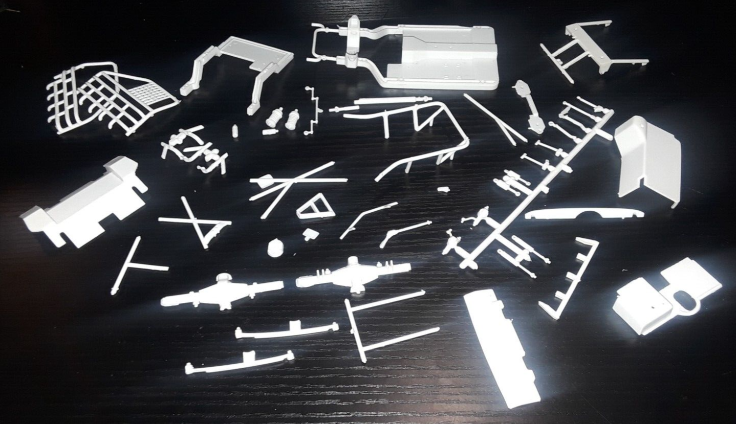 1/25 scale Model car parts MPC GTO modified Stocker chassis | eBay