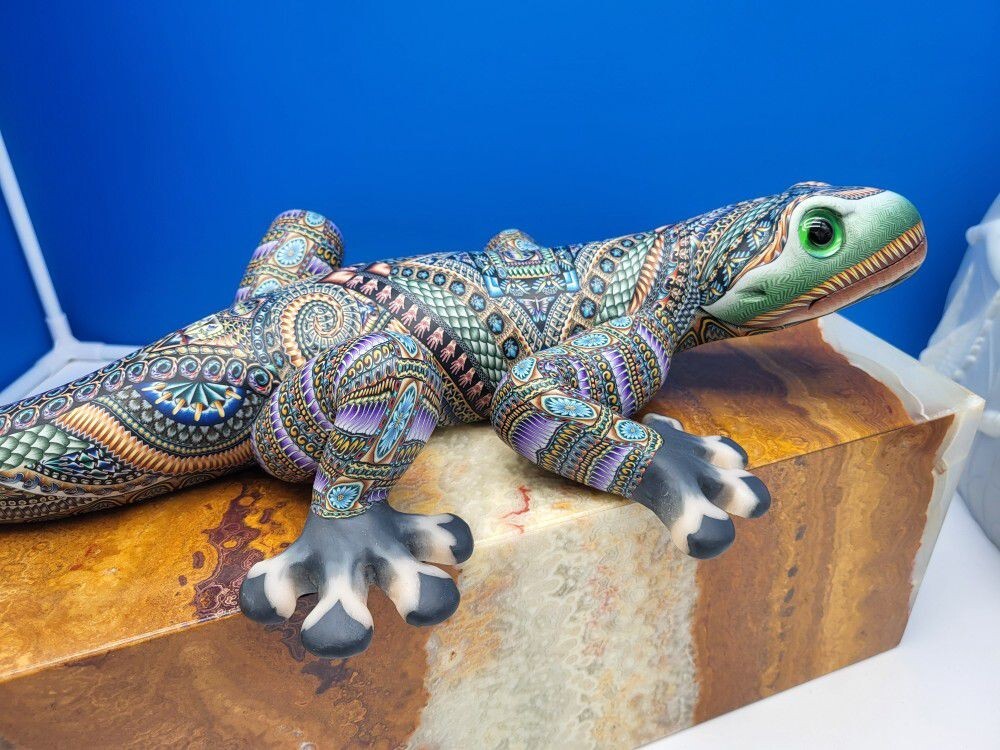 Jon Stuart Anderson Polymer Clay Gecko Lizard figure sculpture Master ...