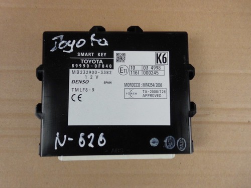 Toyota Verso 2014 Smart KEY Unit Control Module Steuergerät 89990-0F040 ...