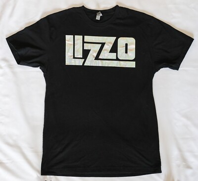 LIZZO Black T-Shirt w/ Silver Letters - MEDIUM M -Special Tour 2023 Fan ...