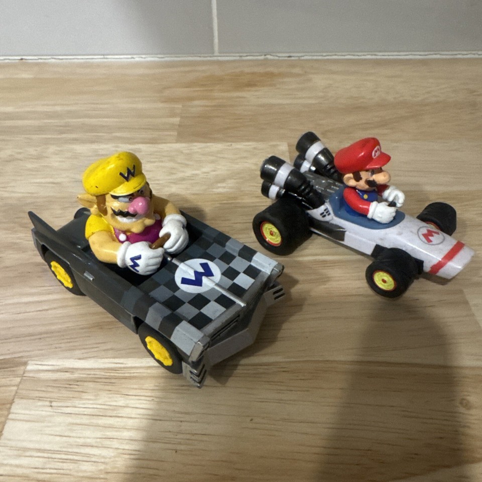 Nintendo/mario Bros. Race Track Cars Set Of Two. See All Photos! | eBay