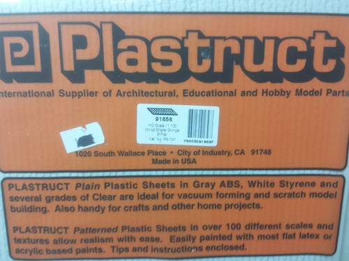 Plastruct 91656 - WOOD SHAKES- 2 Pieces .020" x 7" x 12" Sheet Model ...