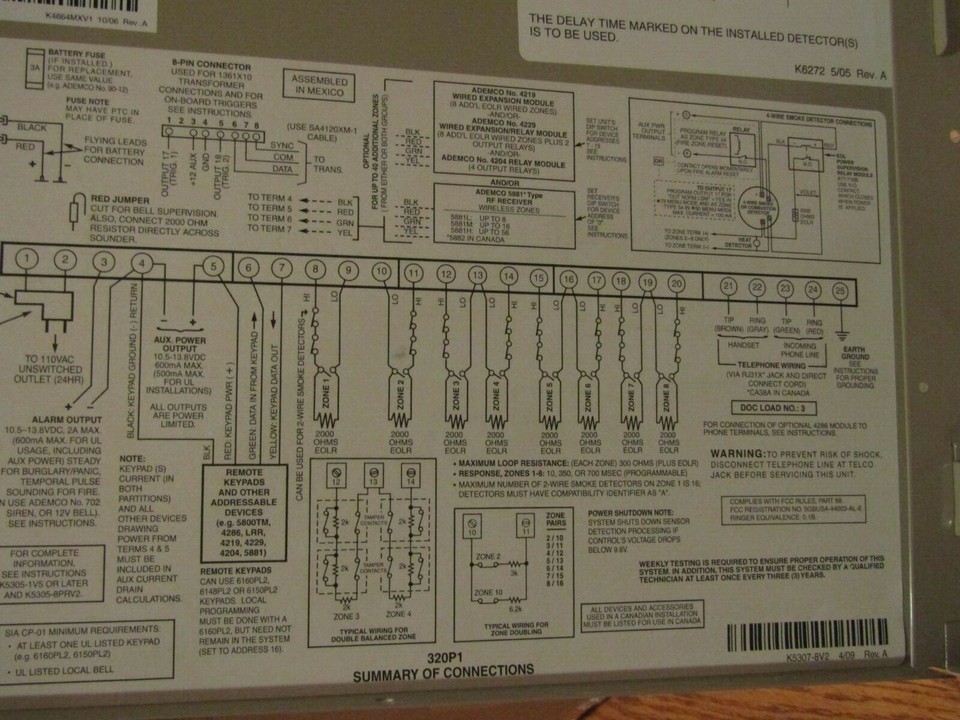 HONEYWELL SECURITY ALARM SYSTEM - METAL CASE / MOTHER BOARD / POWER ...