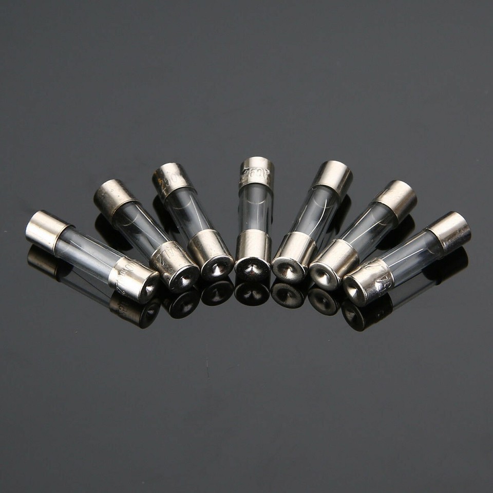 100Pcs 5x20mm Quick Blow Glass Tube Fuse Assorted Kits Fast Action ...