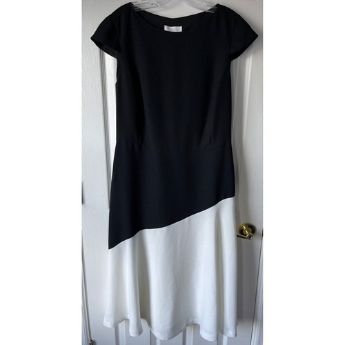 Emmerson Rose Dress Womens 12 Midi A Line Career Classic Modest ...