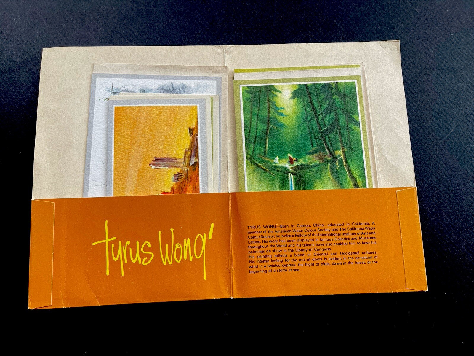 VTG Tyrus Wong Xmas Greeting Card Collection Of 6 Exclusive to United ...
