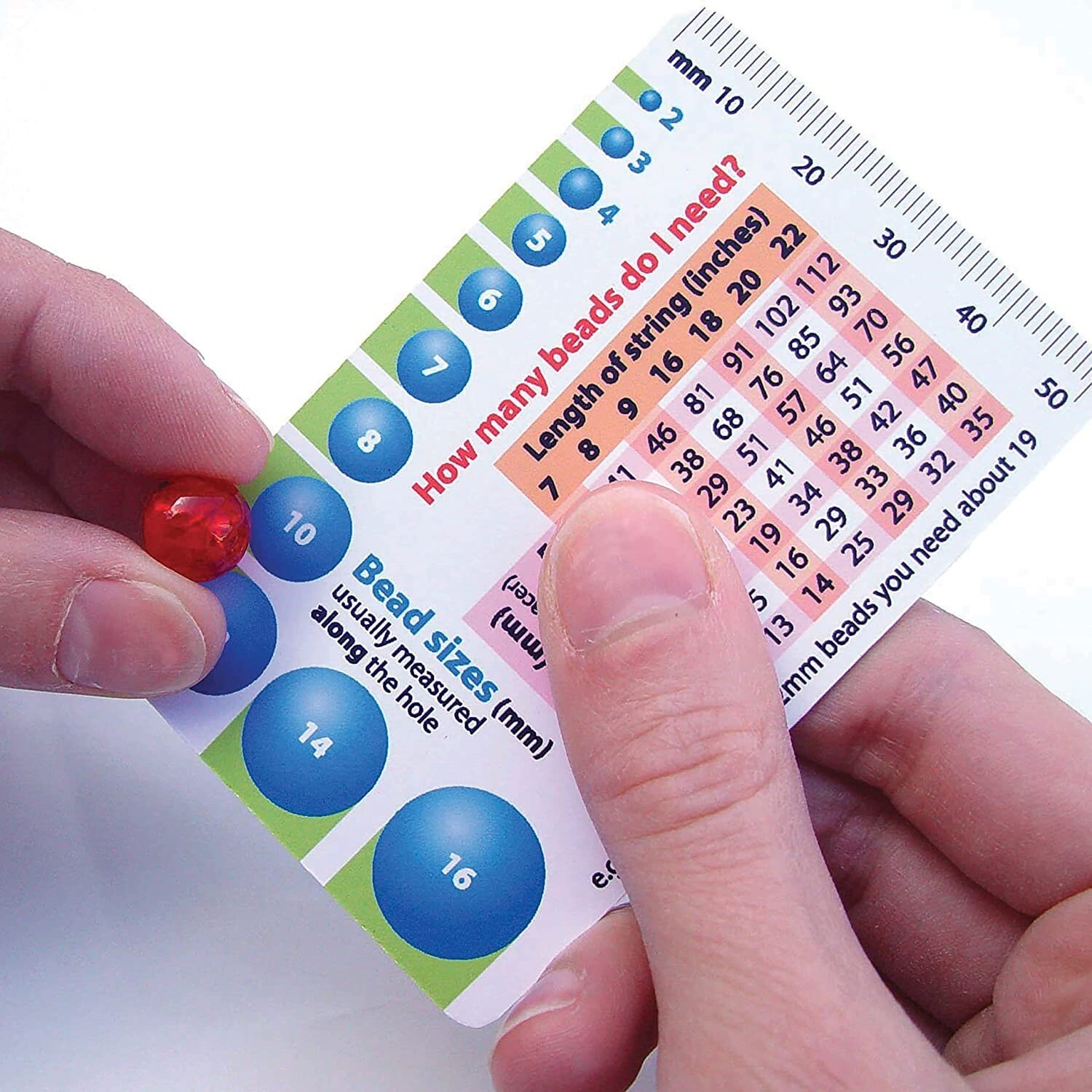 Bead Reference Card, 1 Oracle Wallet Beading Card for Bead Charts ...