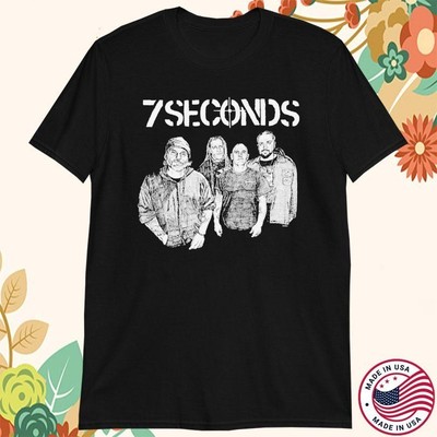 New 7 Seconds Band For Fans Heavy Cotton Black All Size T Shirt PP259 ...