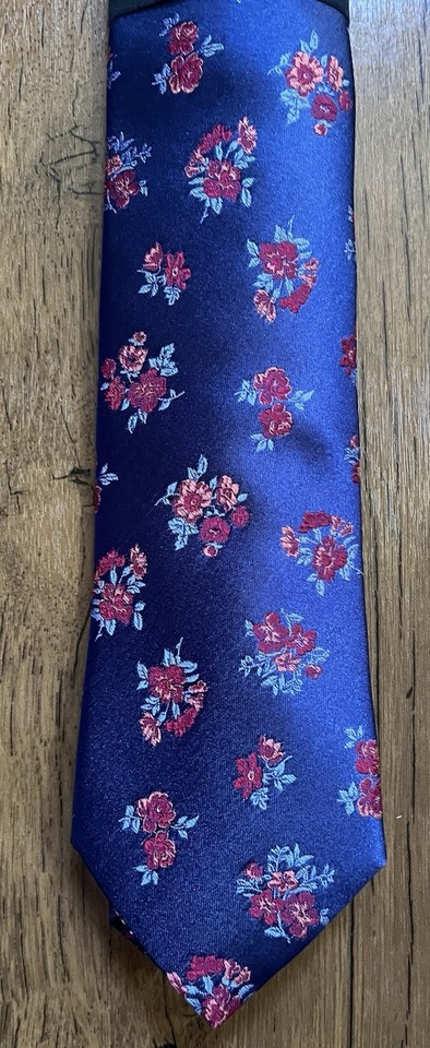 Ted Baker London Men's Satin Flower Silk Blend Tie | eBay