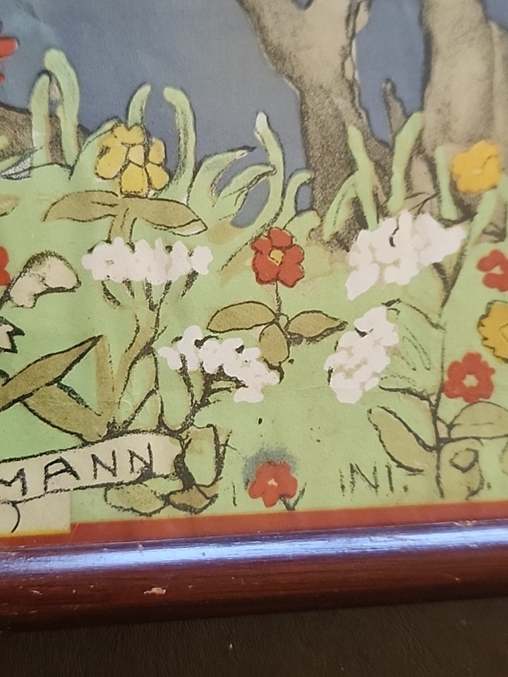 Antique Secessionist Lithograph Herta Zuckermann Vienna Children Arts ...