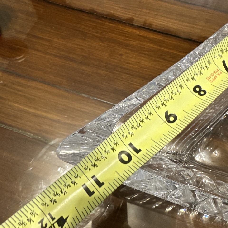 Vintage Mikasa Crystal Vertical Cut Triangle Bowl Twilight Pattern Bowl ...