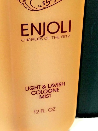 ORIGINAL Charles of the Ritz ENJOLI LIGHT & LAVISH COLOGNE SPRAY MIST ...