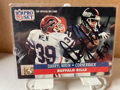 Darryl Wren autographed Football Card (Buffalo Bills) 1991 Pro Set #811 ...