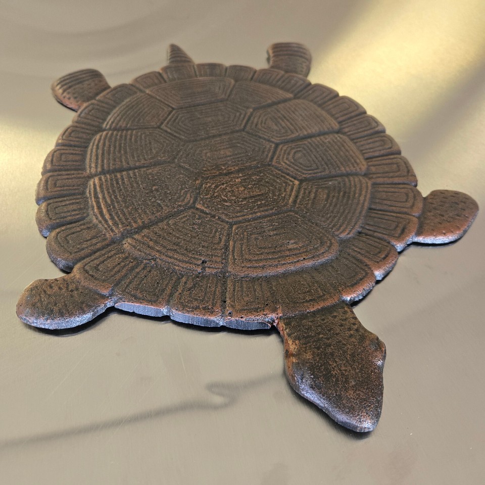 LARGE Turtle Stepping Stone Paver Decorative Cast Iron Yard Garden ...