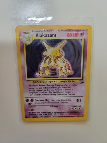 Alakazam - Base Set 2 - Holo Rare - 1/130 - Lightly Played | eBay