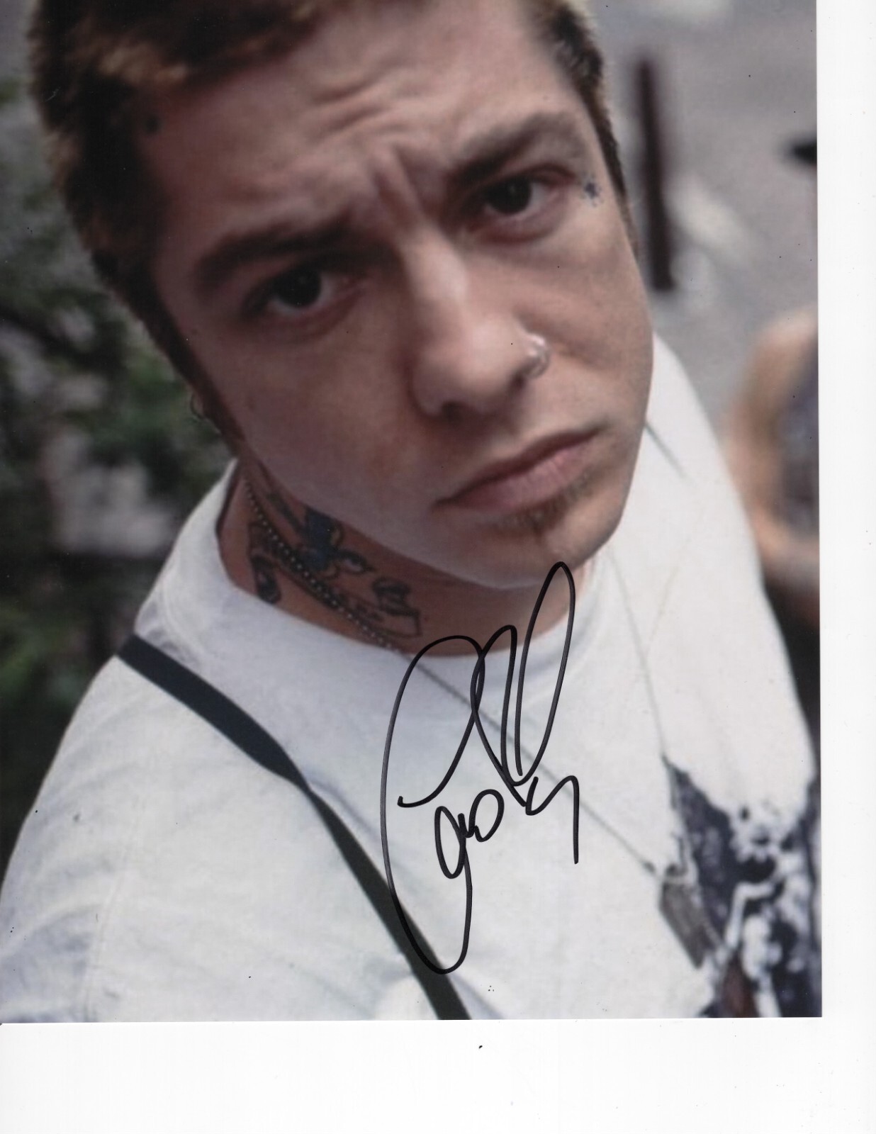 RANCID LARS FREDERIKSEN WHITE SHIRT SIGNED 8X10 | eBay